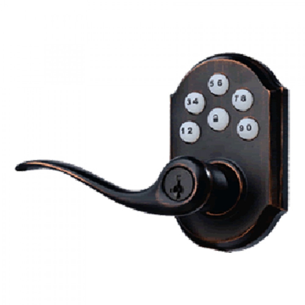 99120-006 Linear Z-Wave Kwikset Door Lock - Venetian Bronze